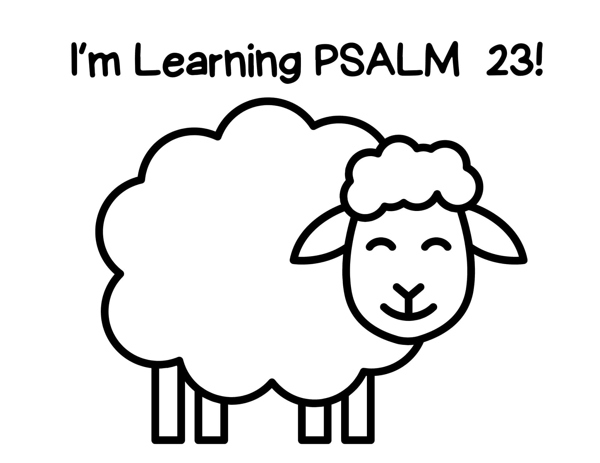 Printable Psalm 23 Poster- Easy to Memorize "The Lord is My Shepherd ...